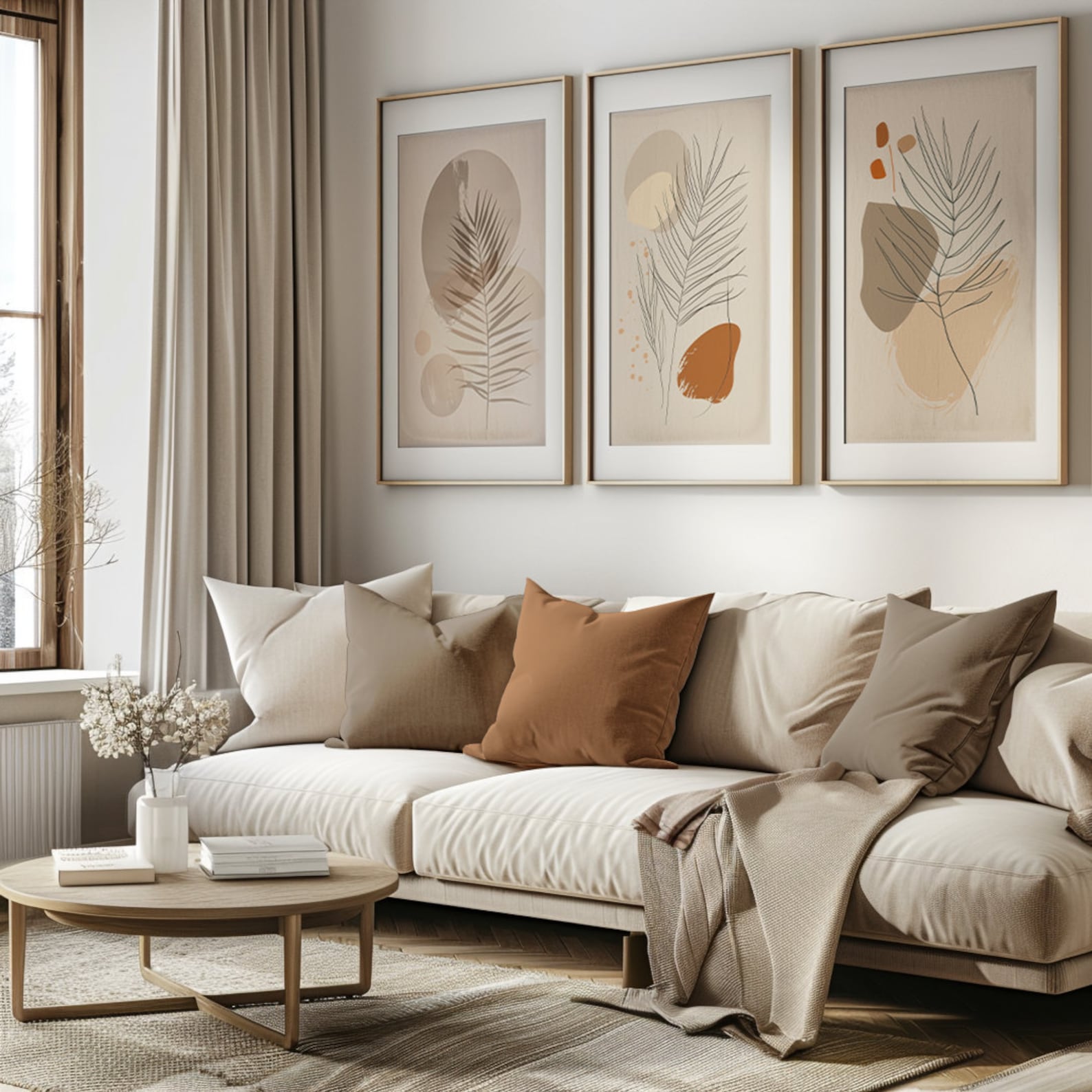 Neutral Wall Prints, Botanical Wall Prints, Plant Wall Art, Botanical ...