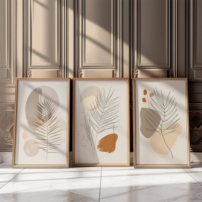 Neutral Wall Prints, Botanical Wall Prints, Plant Wall Art, Botanical ...