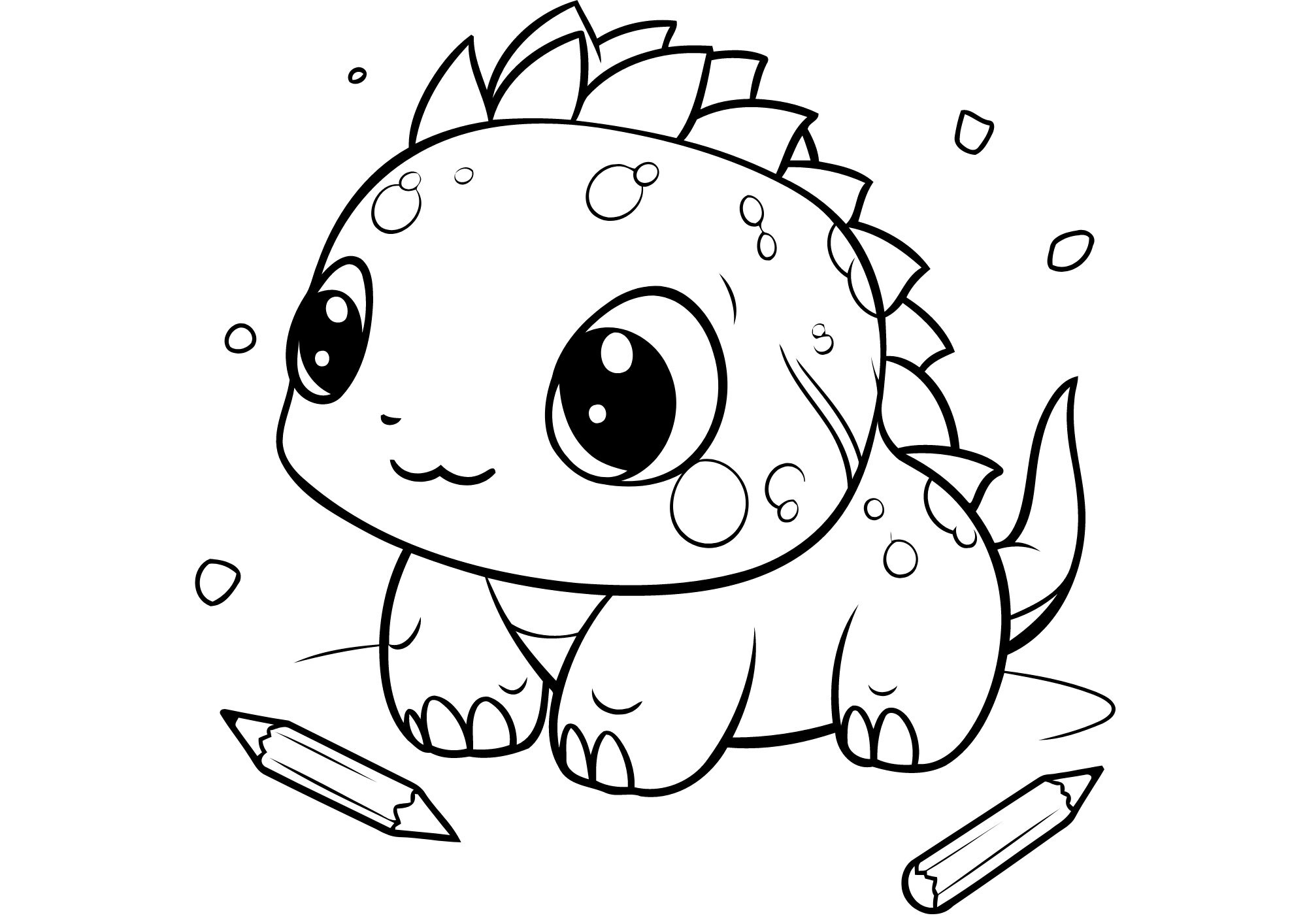 12 Fun and Friendly Dinosaurs Coloring Pages for Kids Delightful ...