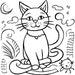 Fun and Friendly Cats Coloring Pages for Kids Delightful Cats ...