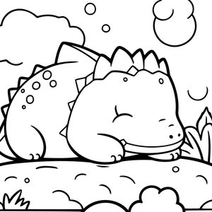 12 Fun and Friendly Dinosaurs Coloring Pages for Kids Delightful ...