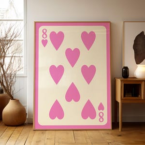 8 Ball Lucky 3 Posters Pack, Trendy 8 Retro Print Pink Apartment Decor ...