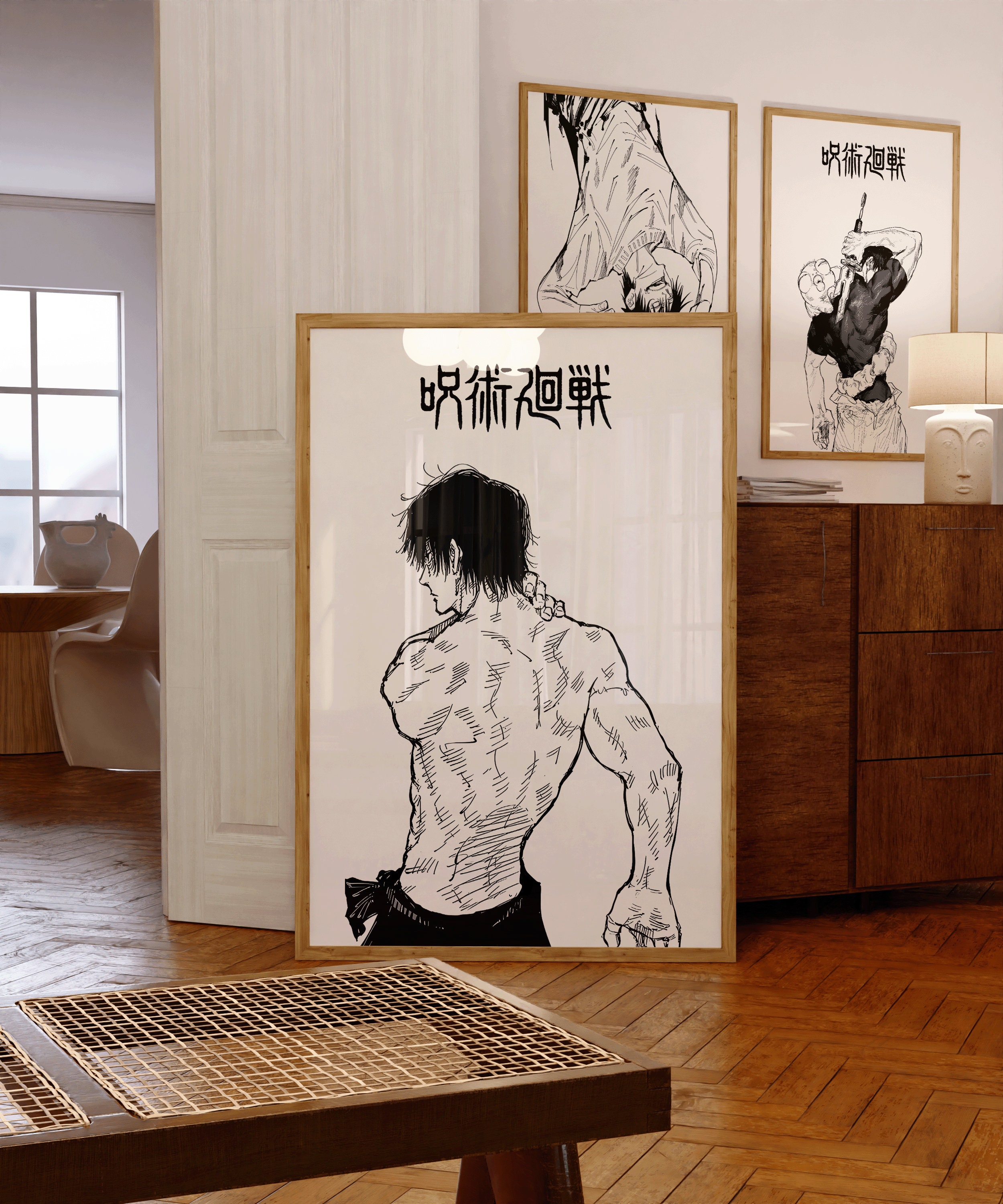 Toji Poster, Jujutsu Kaisen Anime Art Toji Wall Print Painting, Toji ...
