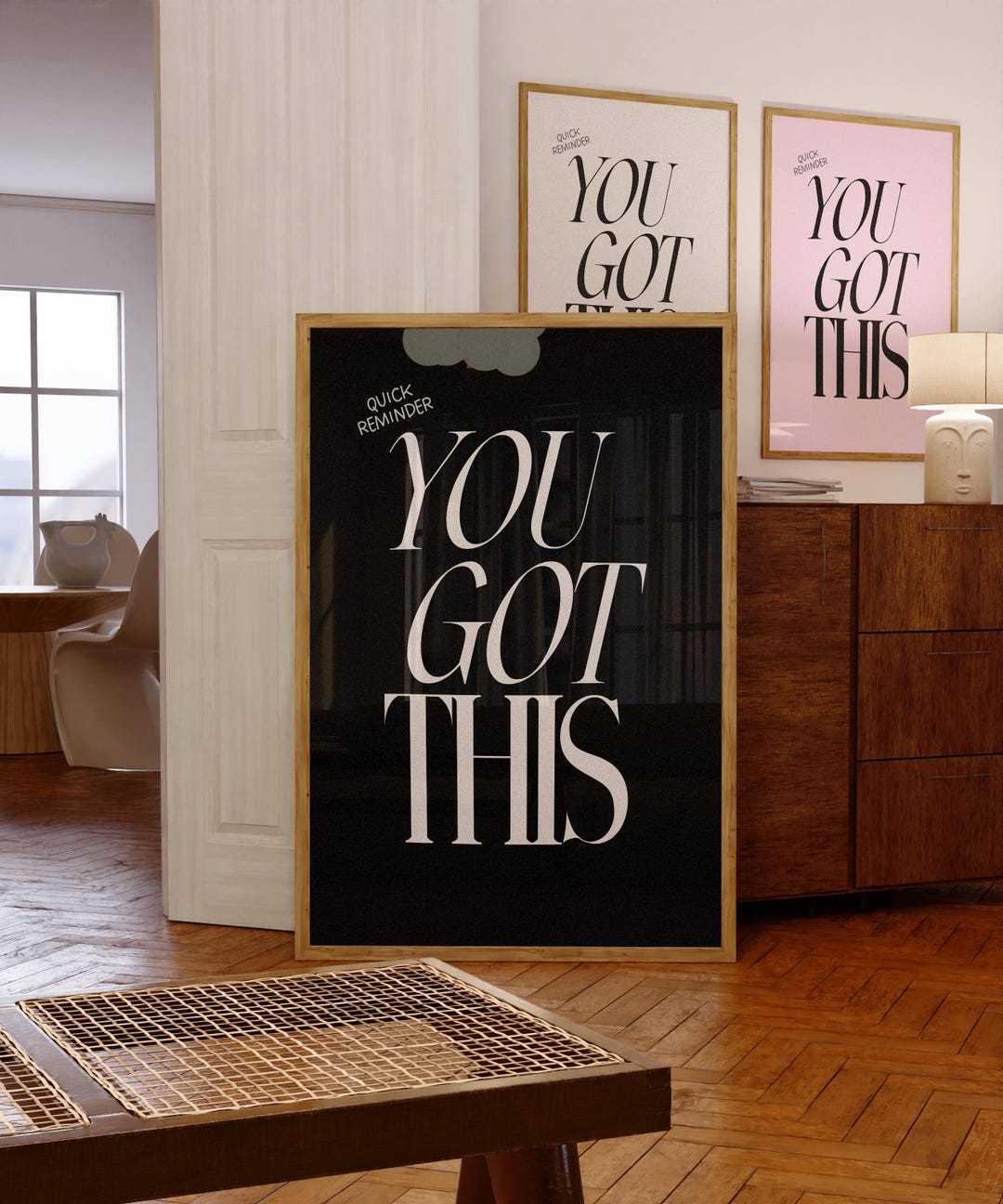 You Got This Print, Inspirational Quote Wall Art, Black Motivational ...