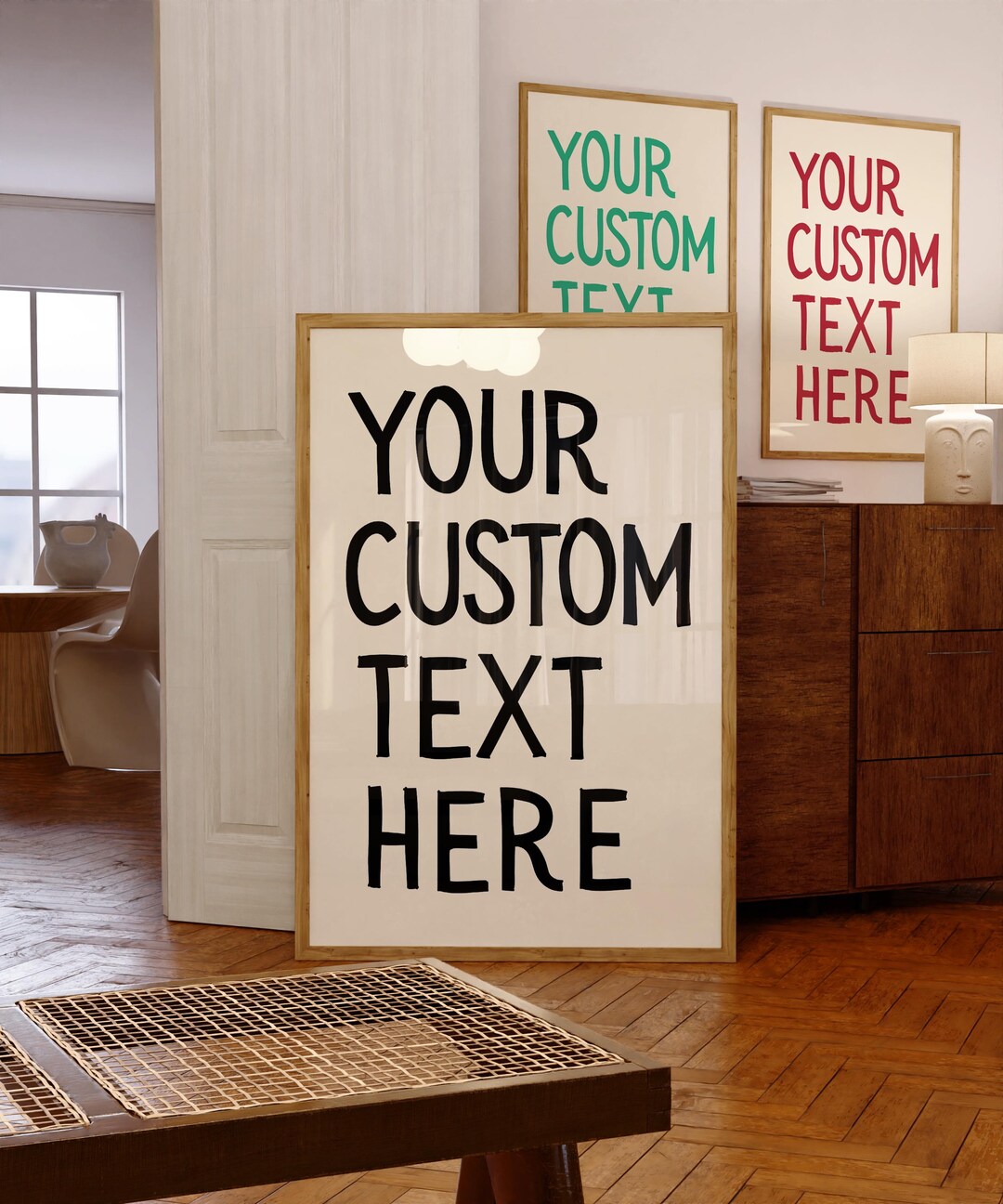 Custom Typography Poster, Personalized Quote Wall Art, Vintage Retro ...