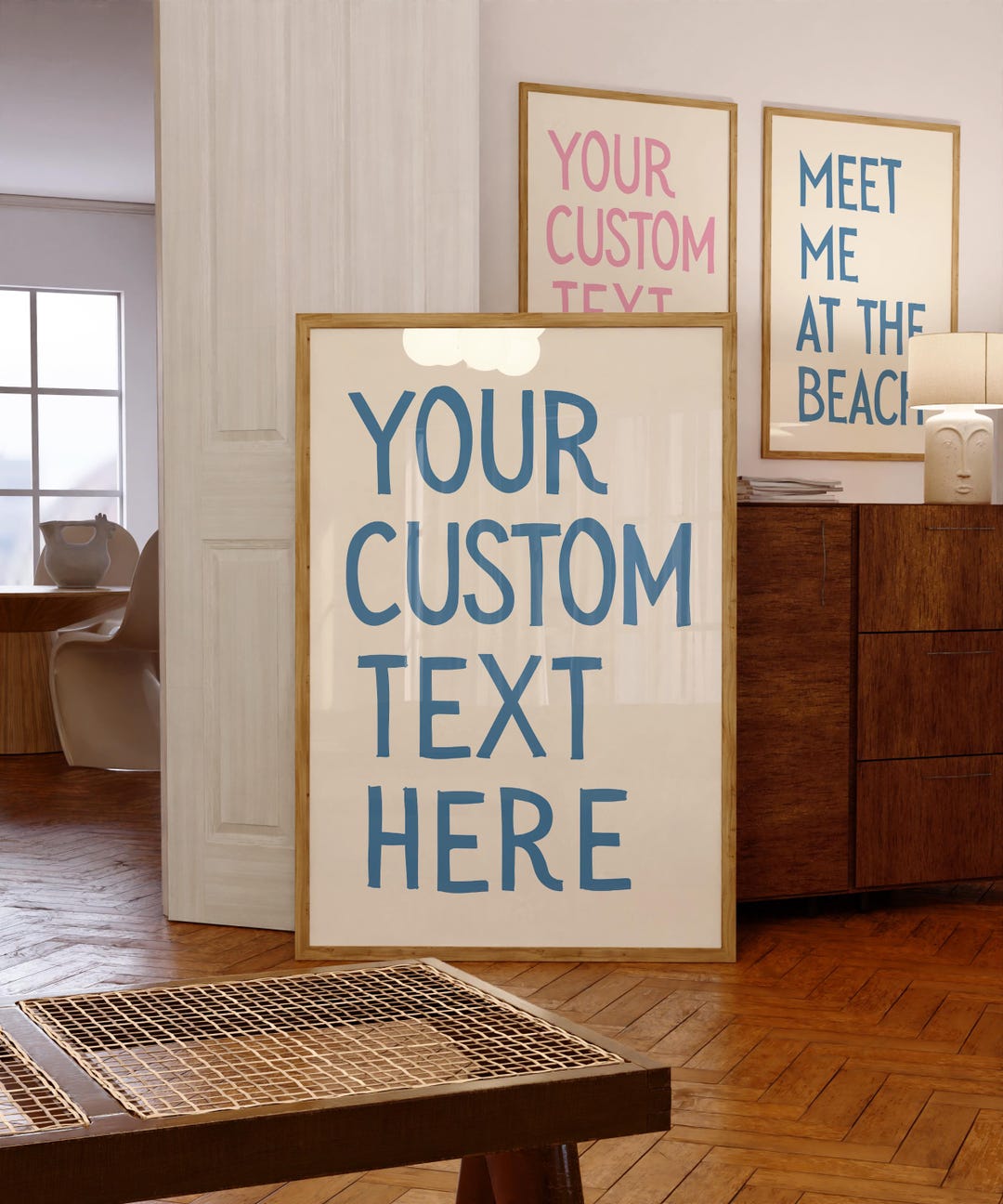 Custom Typography Art Poster Trendy Vintage Wall Decor Etsy