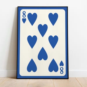 8 Ball Lucky 3 Poster Pack, Trendy 8 Retro Print Blue Apartment Decor ...