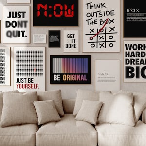 Motivational Quotes Posters 50 Pack, Motivation Quotes Art ...