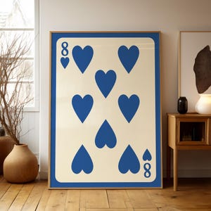 8 Ball Lucky 3 Poster Pack, Trendy 8 Retro Print Blue Apartment Decor ...