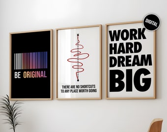 1% Better Every Day Motivational Poster, Wall Art, Discipline, Home ...