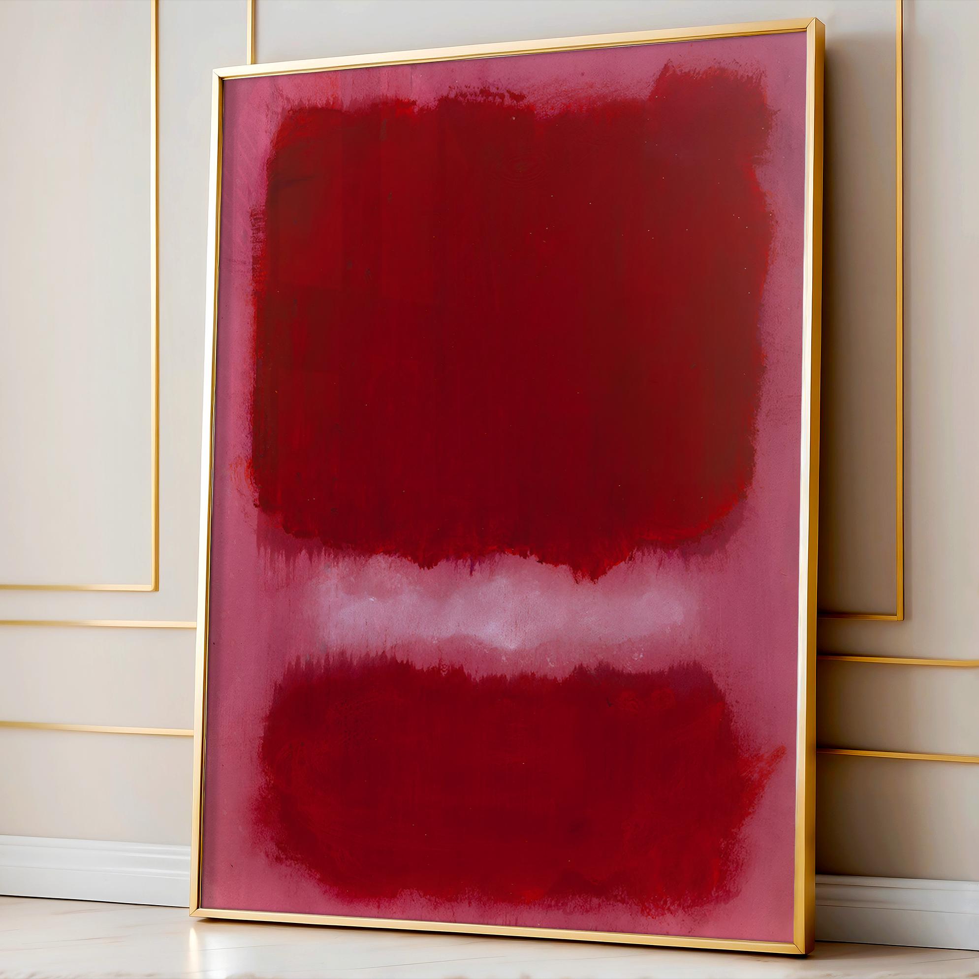 Mark Rothko Poster: Red & Pink Wall Art Print - Etsy