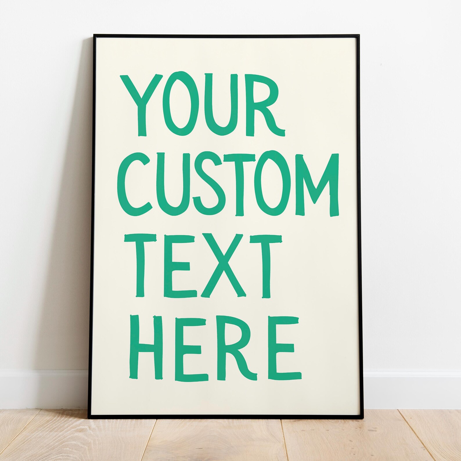 Custom Typography Poster, Personalized Quote Wall Art, Vintage Retro ...