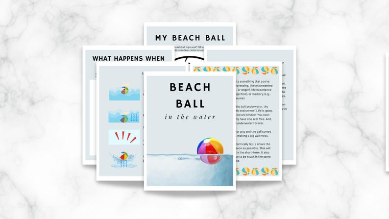 Beach Ball in the Water - Etsy