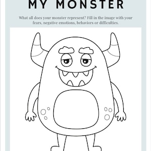Tug-of-war With the Monster ACT Worksheet - Etsy