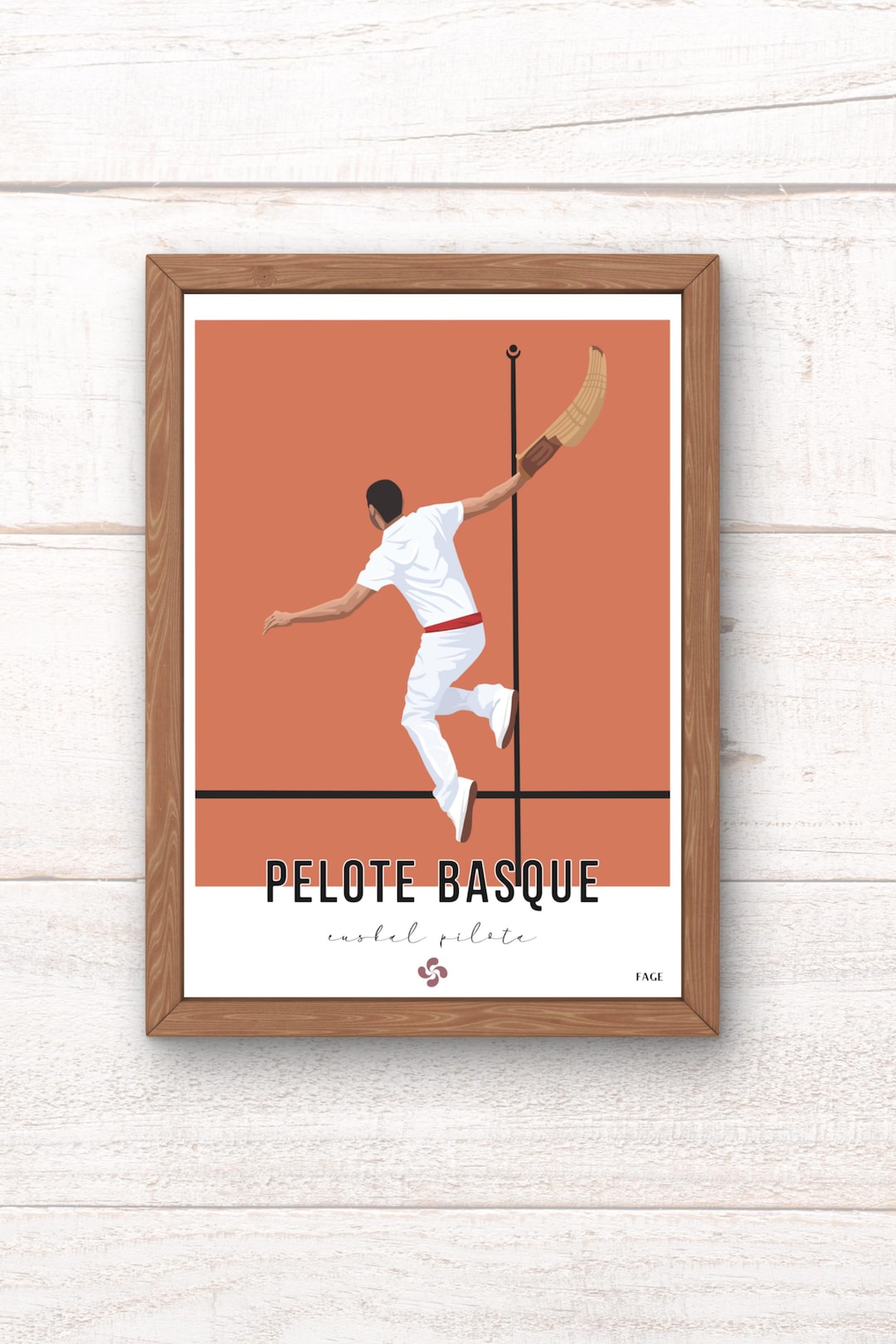 Basque Pelota Poster / Basque Country Poster - Etsy