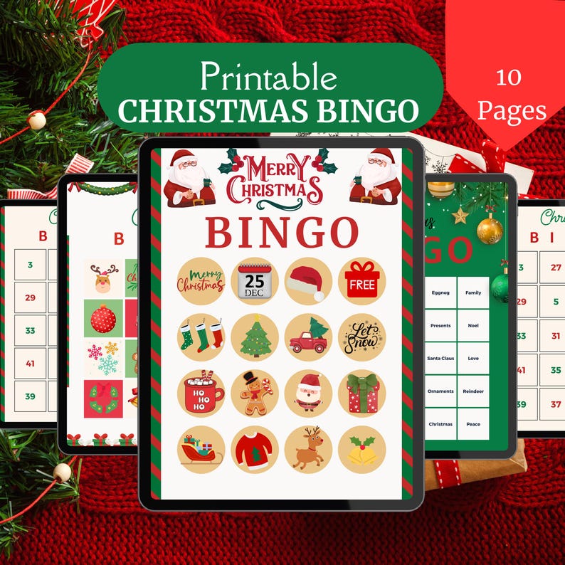 Christmas Bingo | Christmas Games| Bingo Cards| Christmas Game ...