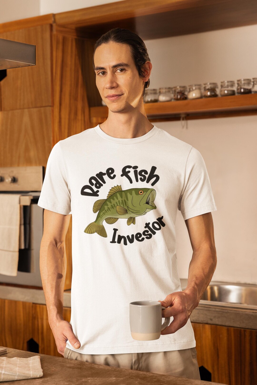 Rare Fish Investor T-shirt Funny Fishing Meme Tee Fisherman Comedy Gift ...