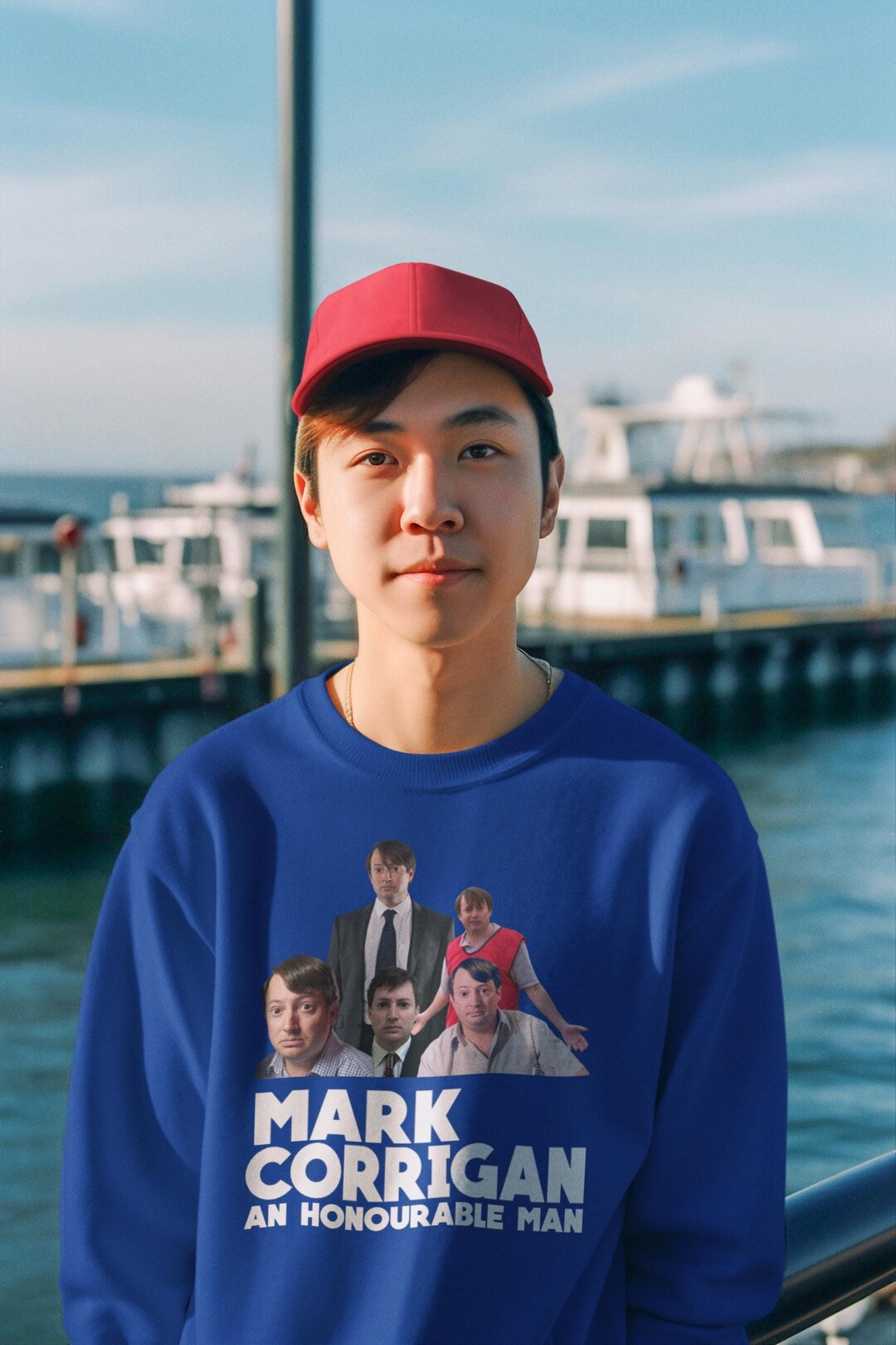 Pee Show Jumper Mark Corrigan Funny Meme Sweater Dobby Club Joke ...