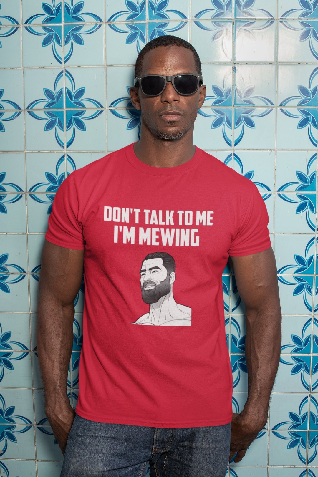 I'm Mewing Gigachad T-shirt: Funny Sigma Meme Tee - Etsy