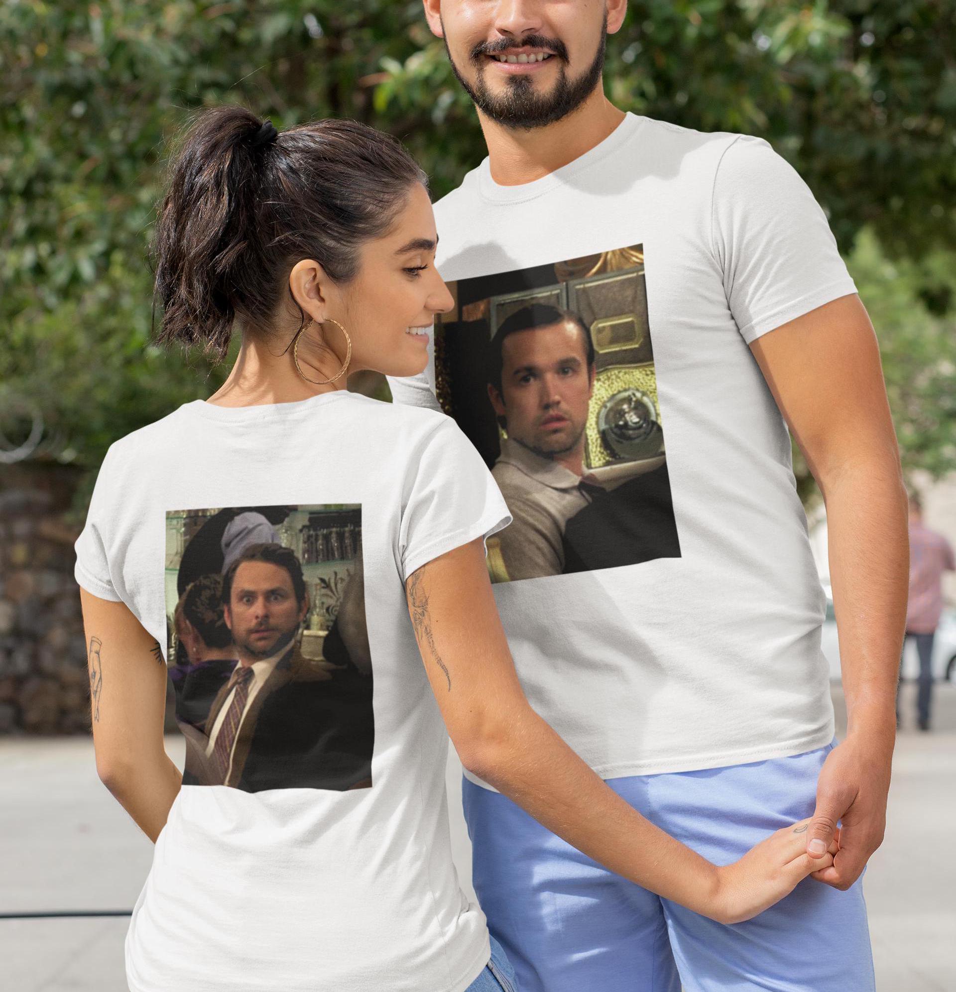 Mac and Charlie Staring T-shirt: Funny Always Sunny Meme Tee - Etsy