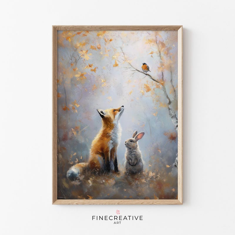 Fox and Rabbit - Etsy