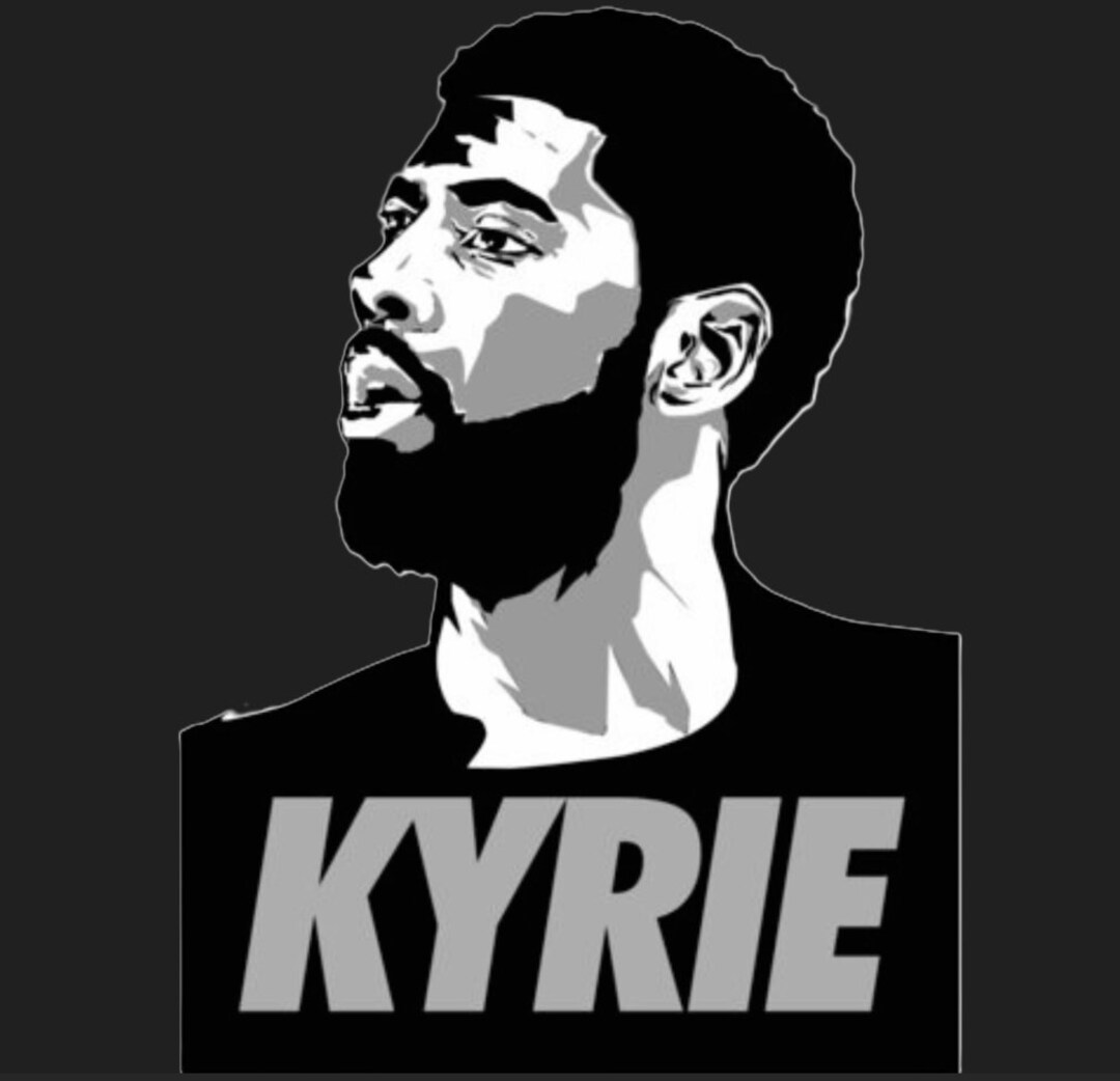 Kyrie Irving 2 Layer Cricut Design All Files Once Downloaded Have Transparent Background to Be ...