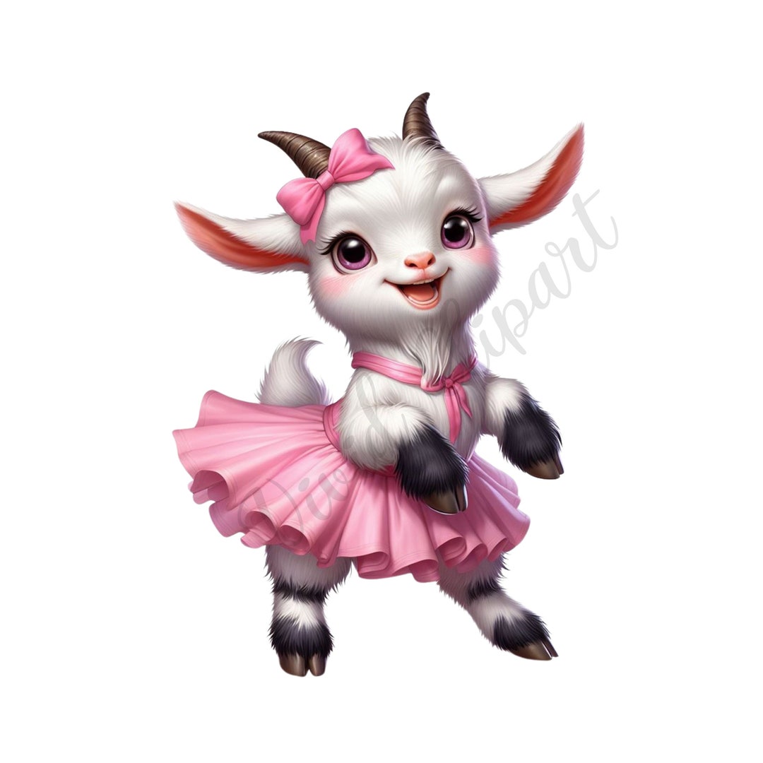 Goat Clipart PNG Princess Goat 11 High-quality Design Little Fairytale ...