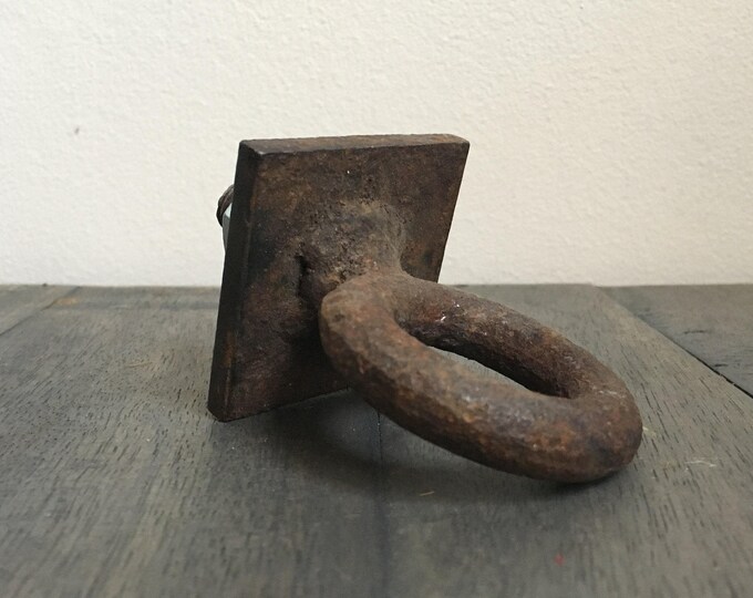 Rusty Eye Bolt on Back Plate / Vintage Fastener / Vintage Hardware ...