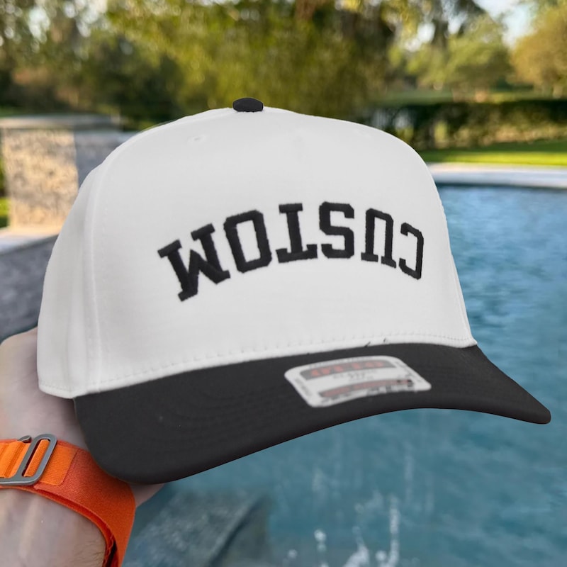 Upside Down Text Hat - Etsy