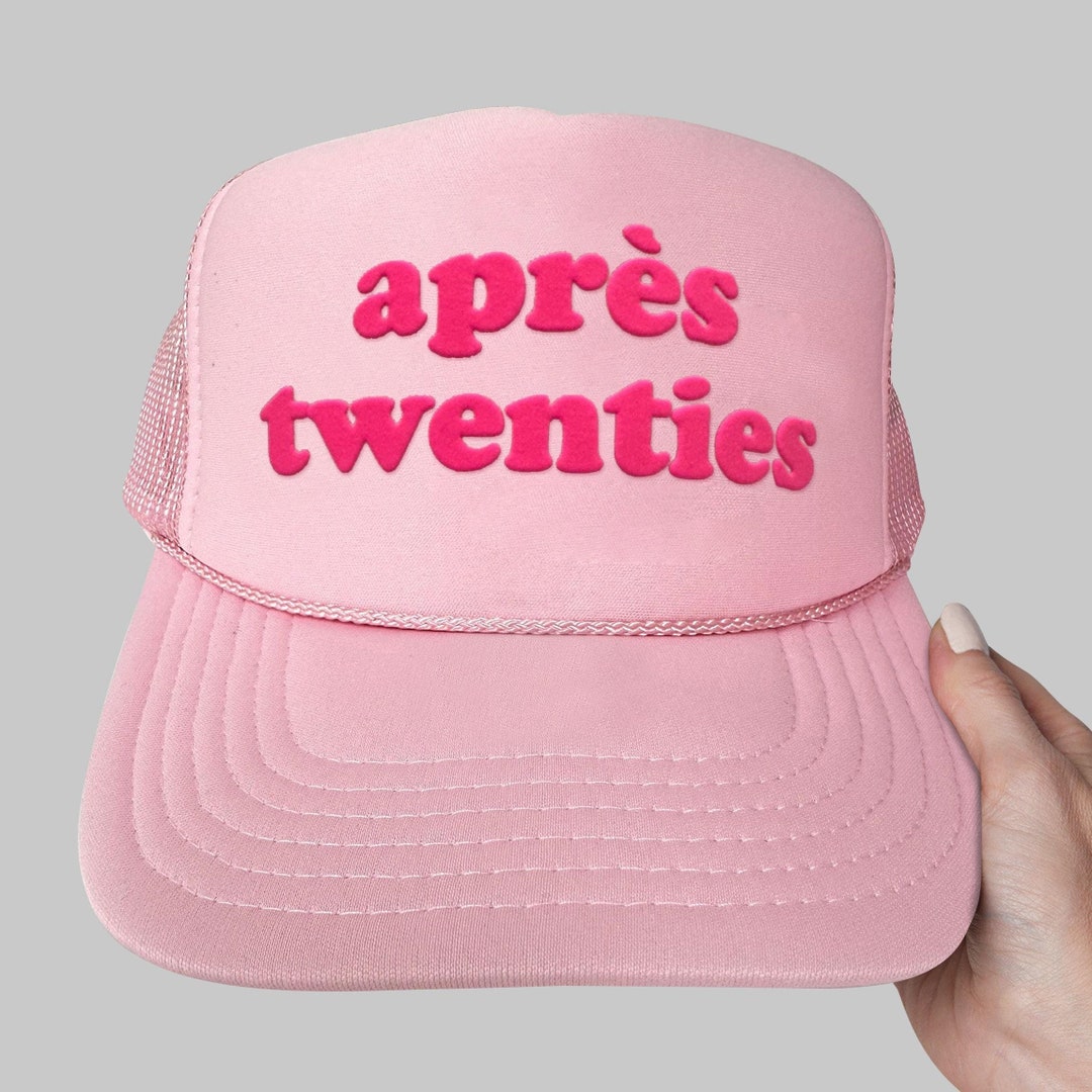Apres Twenties Puff Print Trucker Hat, Apres Twenties Hat - Etsy