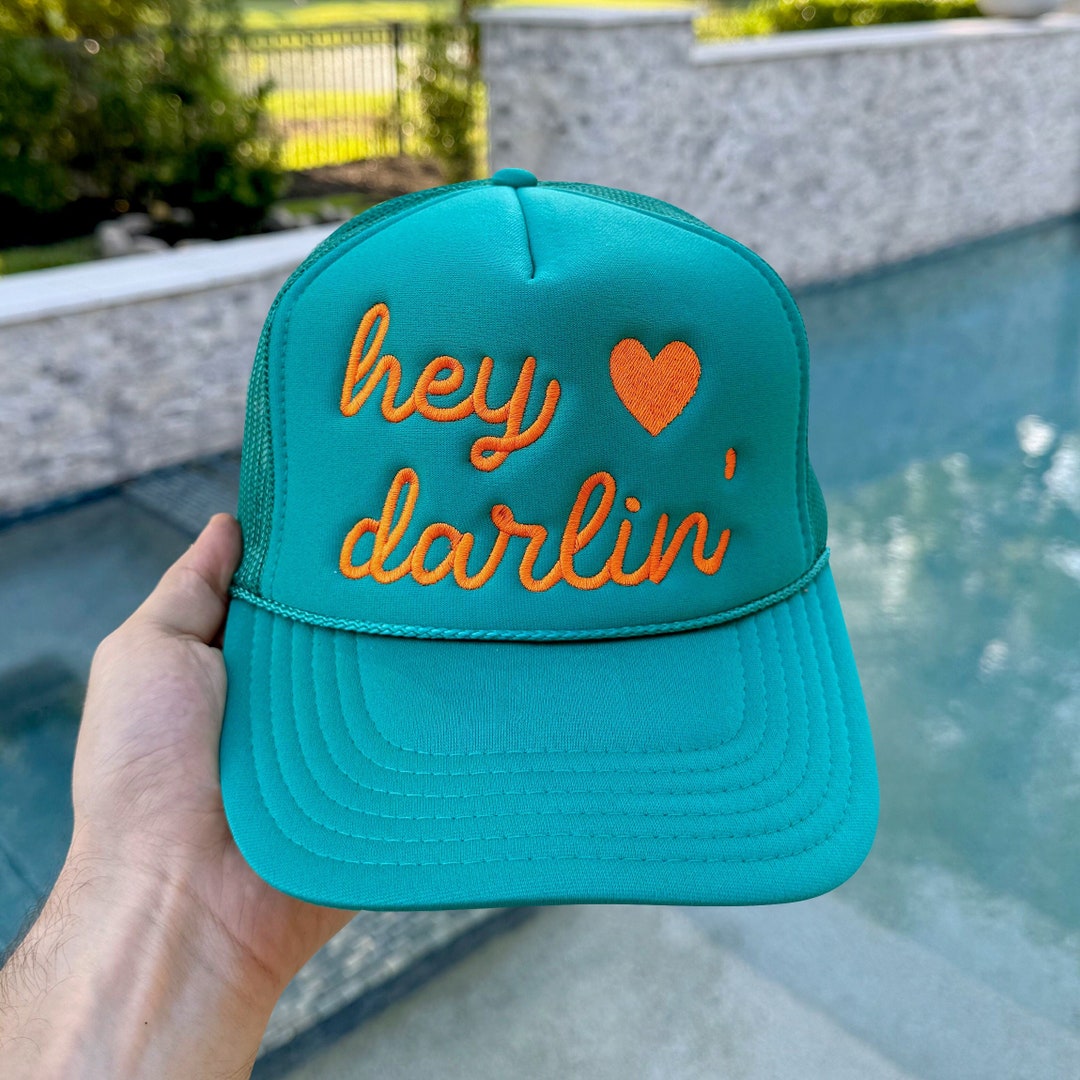 Hey Darlin Embroidered Hat, Hey Darlin Caps, Hey Embroidery Darlin ...