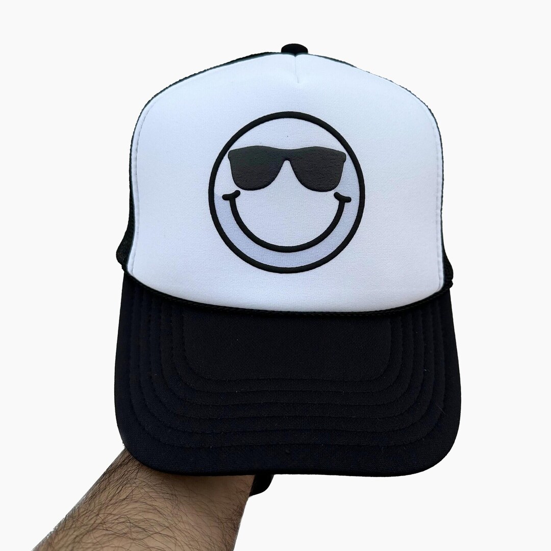 Emoji Trucker Hats, Smile Hats, Happy Face Hats, Emoji Hats, Smile Face ...