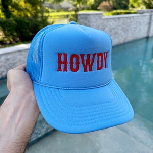 Embroidered Howdy Trucker Hat, Howdy Caps, Howdy Embroidery Hat - Etsy