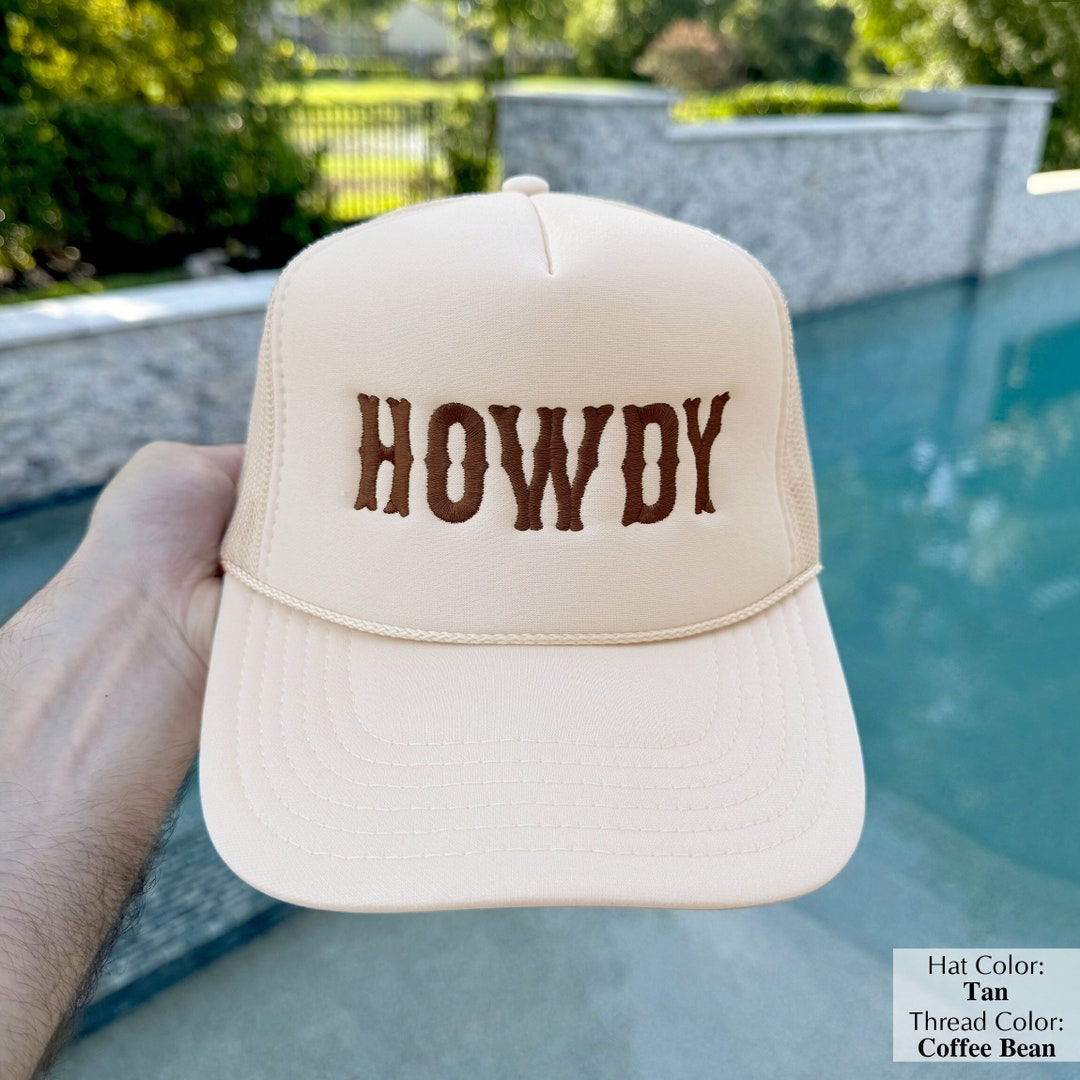 Embroidered Howdy Trucker Hat, Howdy Caps, Howdy Embroidery Hat - Etsy