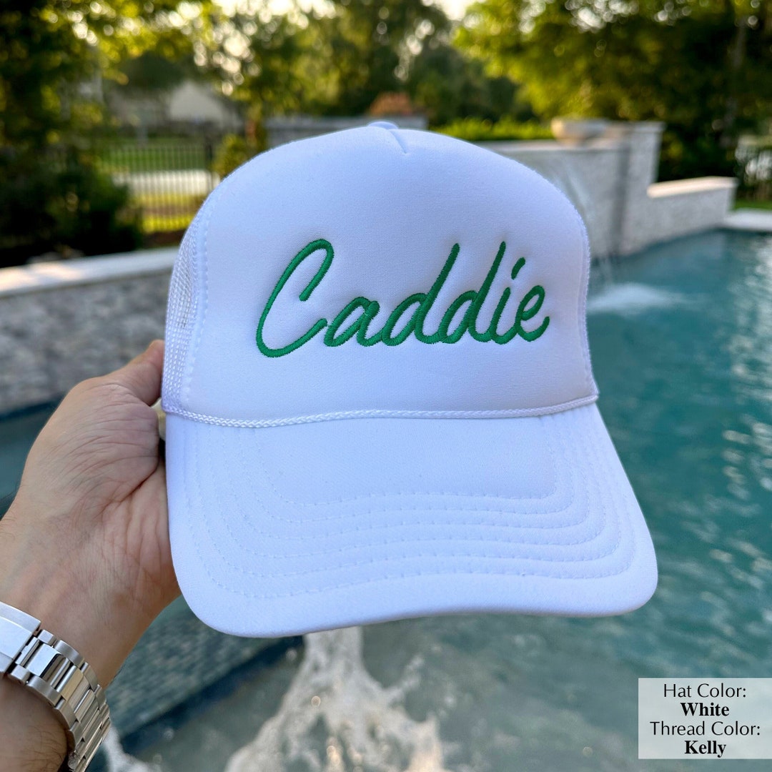 Caddie Embroidered Hat, Embroidery Caddie Trucker Hat, Caddie Caps - Etsy
