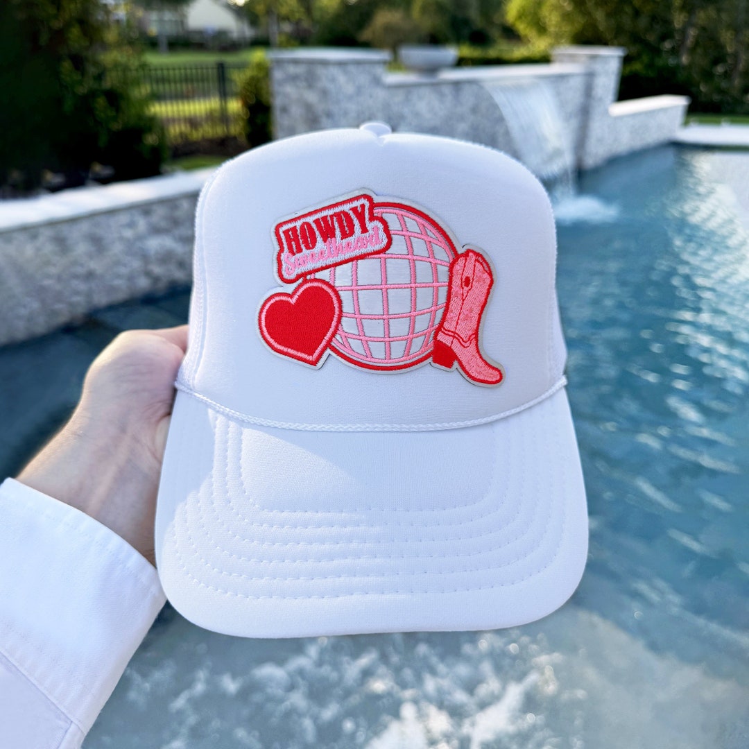 Howdy Patch Trucker Hat, Iron on Patch Hat, Howdy Caps, Howdy Iron ...