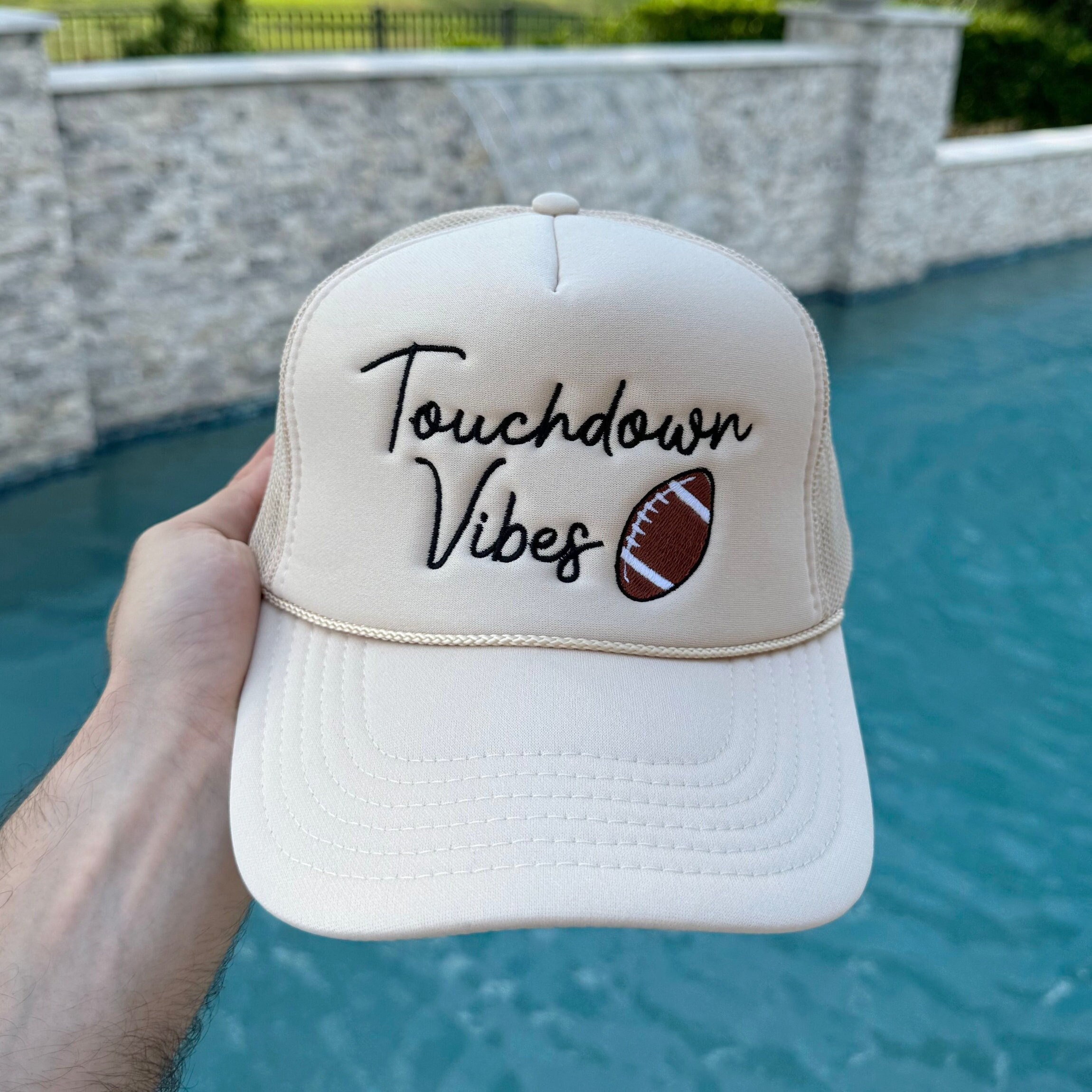 Touchdown Vibes Hat Embroidered, Touchdown Vibes Trucker Hat ...