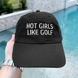 Embroidered Hot Girls Like Golf Baseball Hat, Hot Girls Like Golf Hats ...