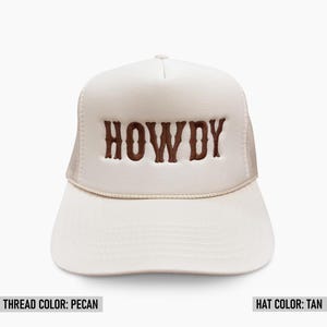 Embroidered Howdy Trucker Hat, Howdy Caps, Howdy Embroidery Hat - Etsy