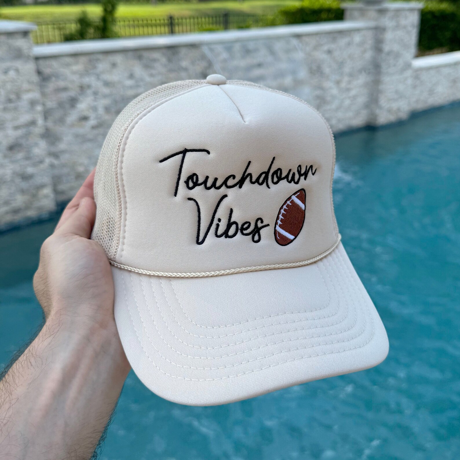 Touchdown Vibes Hat Embroidered, Touchdown Vibes Trucker Hat ...