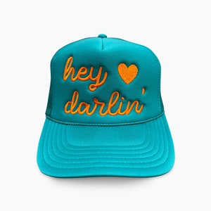 Hey Darlin Embroidered Hat, Hey Darlin Caps, Hey Embroidery Darlin ...