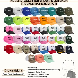 Personalized Embroidered Hat, Custom Caps, Adjustable Trucker Hat ...