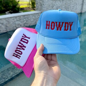 Embroidered Howdy Trucker Hat, Howdy Caps, Howdy Embroidery Hat - Etsy