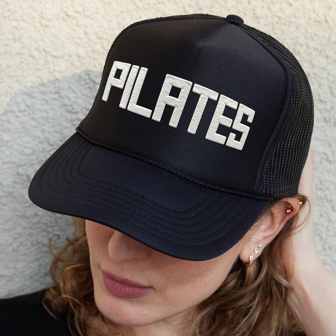 PILATES Puff Print Trucker Hat, Pilates Cap - Etsy