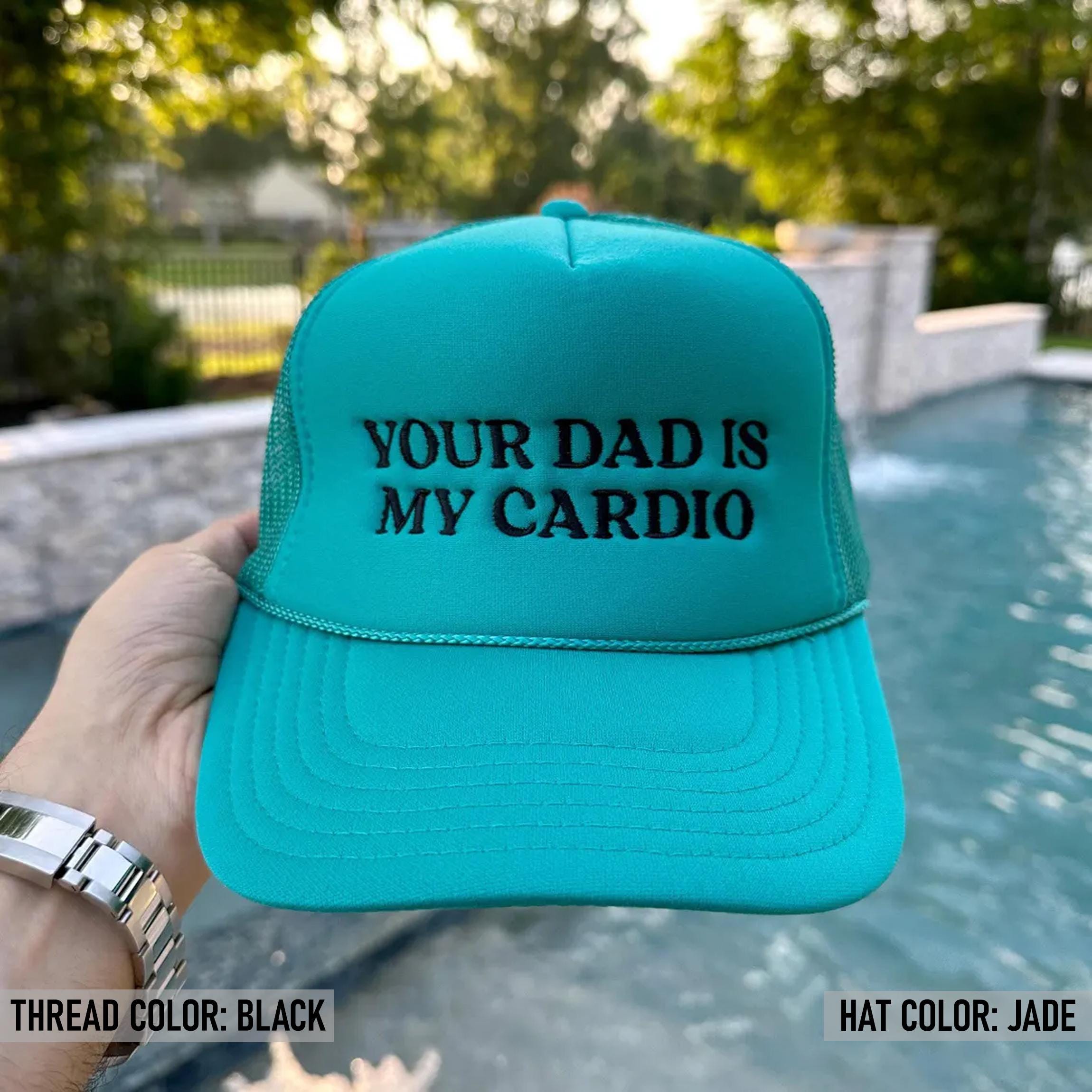 Embroidered Your Dad is My Cardio Hat, Your Dad is My Cardio Embroidery ...