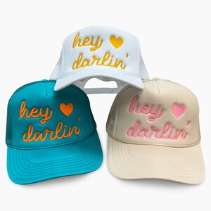 Hey Darlin Embroidered Hat, Hey Darlin Caps, Hey Embroidery Darlin ...