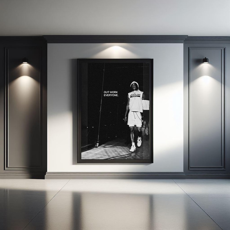 Inspirational Basketball Poster - "outwork Everyone" - Basketball - NBA ...