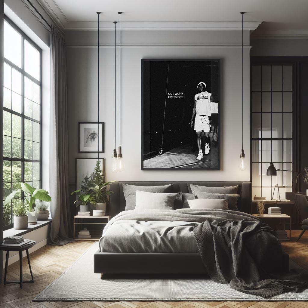 Inspirational Basketball Poster - "outwork Everyone" - Basketball - NBA ...