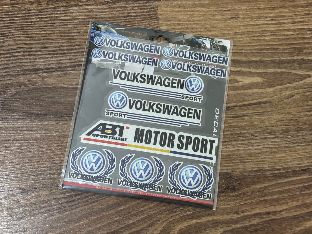 Volkswagen Motorsport Decal Set - Etsy