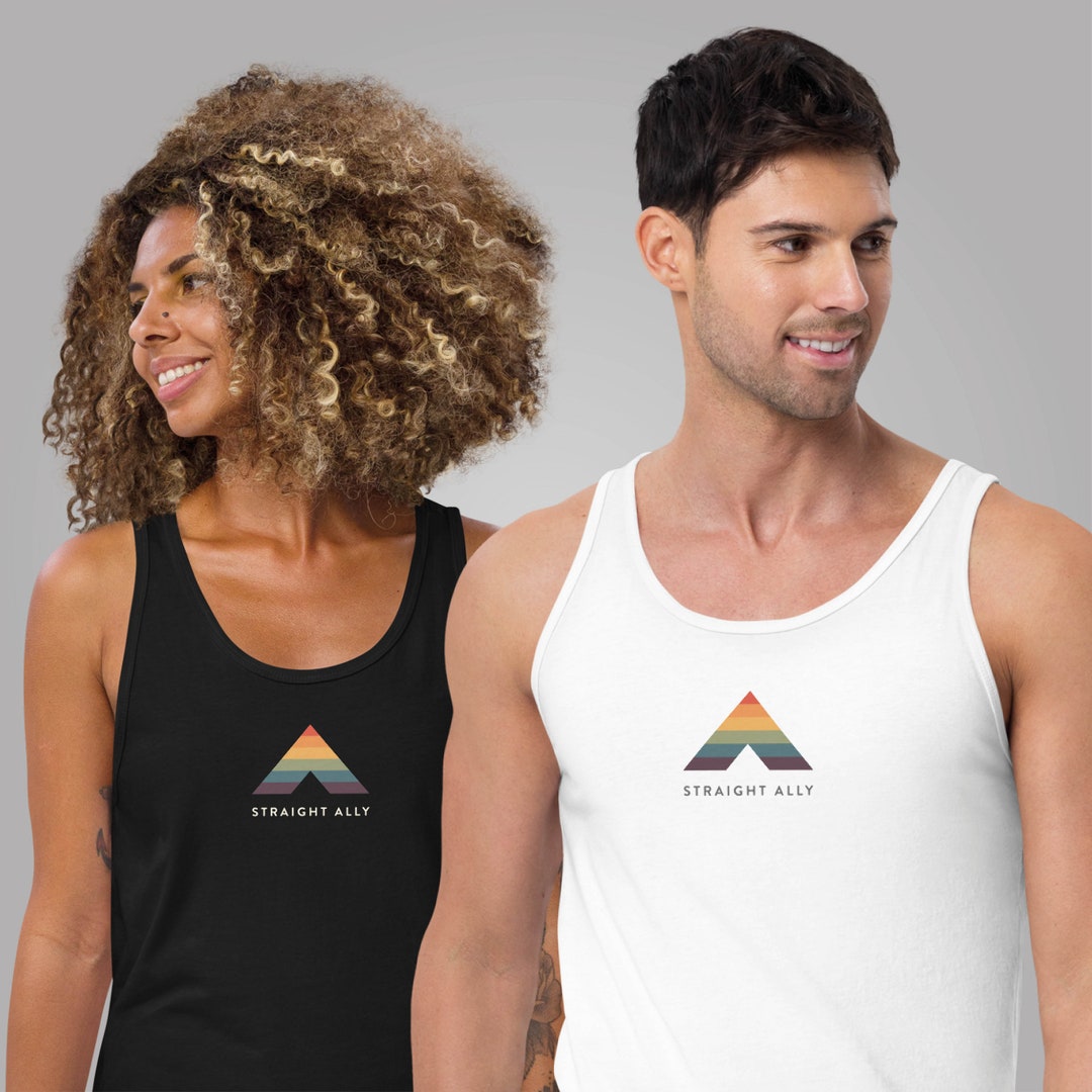 Pride ALLY Tank Top for Him for Her Work Out Top for Allies - Etsy